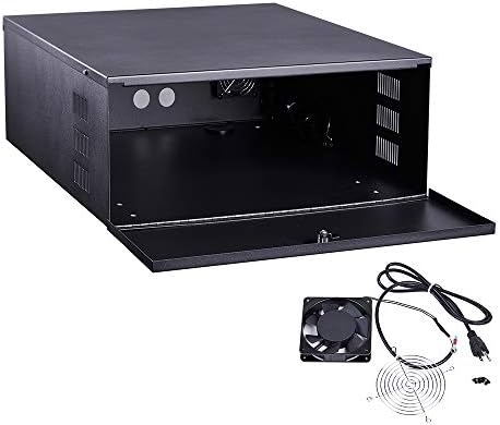 Amazon.com: Kenuco Heavy Duty 16 Gauge DVR Security Lockbox with Fan ...