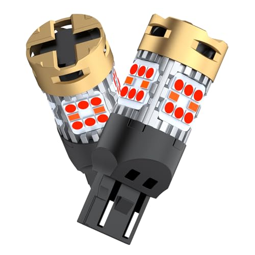 Snapklik.com : Marsauto 7443 LED Bulb Switchback 7440 7444 Red CANBUS ...