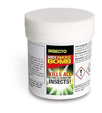 INSECTO MIDI SMOKE BOMB INSECTICIDE INSECT FLEA FLY WASP TREATMENT ...