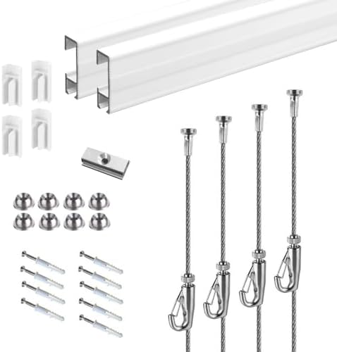 JUNMORE Picture hanging systems, for Art galleries, Home, Two 48inch ...