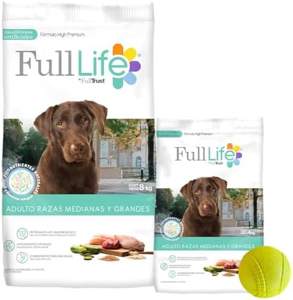 Full Life Alimento seco para Perro 8kg+4kg mas Paquete Regalo HT24 ...