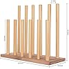 Amazon.com: MyGift Natural Brown Wood Entryway Boot Rack Organizer Tall ...