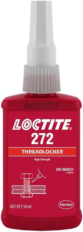 Loctite 272, Threadlocker, Red-Orange (50ml), High strength, prevents ...
