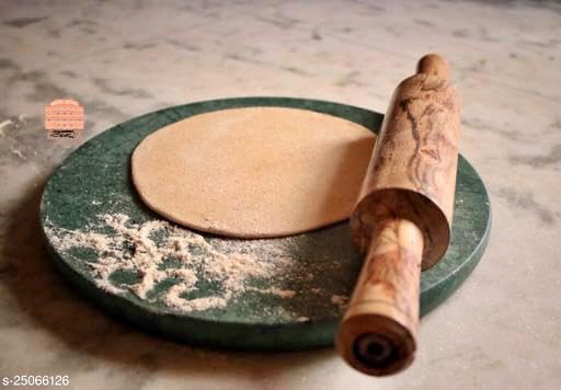 Buy bhumika Stone impex Rolling pin/roti Maker/chakla/Green Marble roti ...