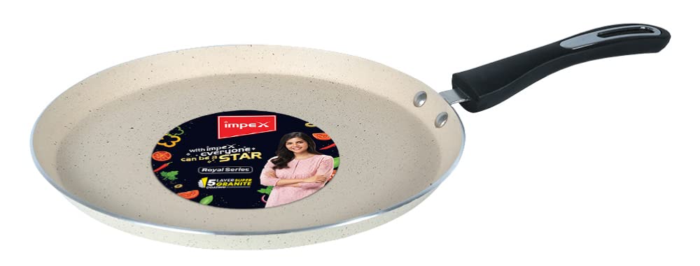 Buy Impex Tawa Pan 28 cm Royal 5-Layer Super Granite Nonstick Induction ...