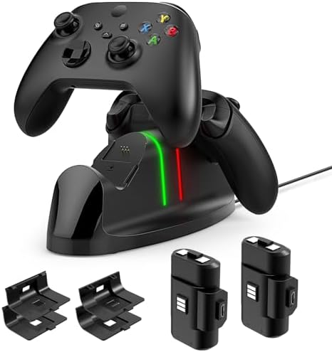 Amazon.com: ElecGear Xbox Charging Dock with 1200mAh Rechargeable ...