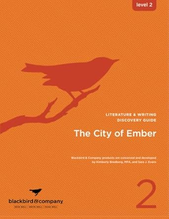 The City of Ember - Literature & Writing Guide: Bredberg MFA, Kimberly ...