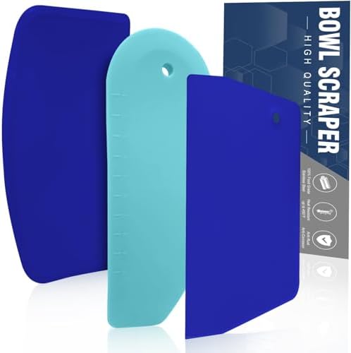 Amazon.com: Dough and Bowl Scraper Plastic Bench Scraper for Baking ...