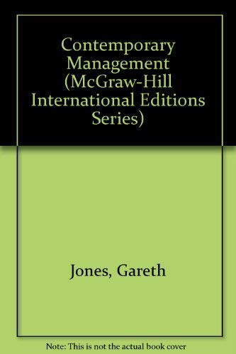 Contemporary Management (McGraw-Hill International Editions): Gareth R ...