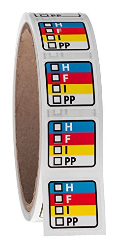 HMIS Warning Labels, 0.875 x 0.875" 500/roll : Amazon.in: Industrial ...