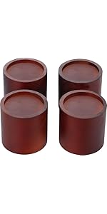 Amazon.com: Lufia Solid Pine Wood Bed Risers 3 Inch Lift, Durable ...