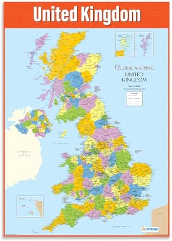 Wisdom Learning Europe & Flags Map - Childrens Wall Chart Educational ...