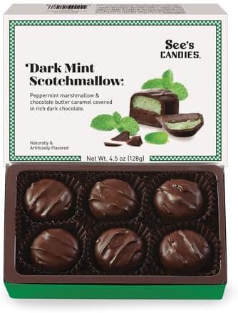 Amazon.com : See's Candies 4.5 oz Dark Mint Scotchmallow : Grocery ...