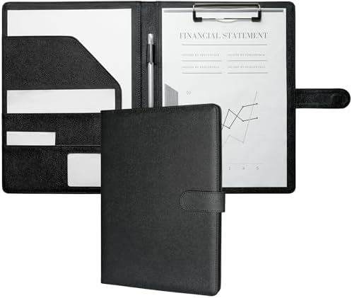 Mymazn Klemmbrett A4 mit Deckel, Mappe A4 Schreibmappe Klemmbrettmappe ...