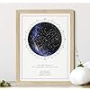 Amazon.com: The Stars Above Co Custom Star Map, Realistic Night Sky Map ...