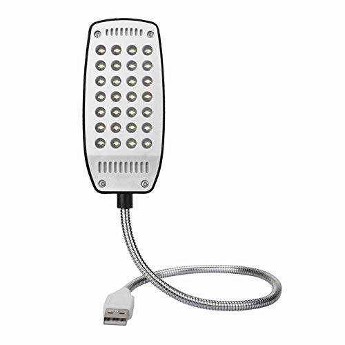Eatech Mini 28 LED USB 5V White Light Book Lamp Desk Reading Flexible ...