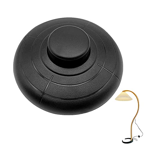 Round Foot Switch Black Lamp Foot Push Switch Standard Round Inline ...