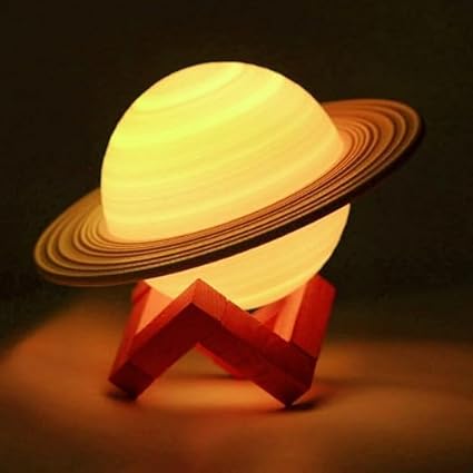 Amazon.com: YDSIII Saturn Lamp 5.12 inch Moon Lamp Galaxy Lamp 16 ...
