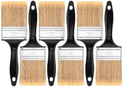 Amazon.com: Bates- Paint Brushes, 4-Inch, 4 Pack, Flat Paint Brushes ...