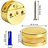 Amazon.com: Golden Upgraded 3-5mm Frameless Mirror Mounting Hardware 4 ...