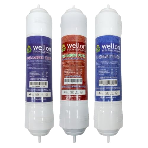 Wellon Pre Carbon Filter, Sediment Filter, Post Carbon Filter and Elbow ...