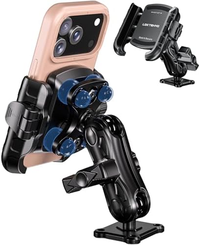 Amazon.com: LOKTENWO Anti Vibration Phone Mount, 1s Lock & Release ...