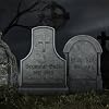 Amazon.com : Blosssound 6 Pcs Funny Halloween Tombstone Yard Signs ...