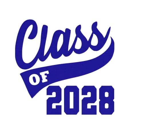 Amazon.com: Graduation Iron On Transfer, Class Of 2028 Tshirt Decal ...
