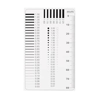 Amazon.com: HARFINGTON High Precision SEC Size Estimation Chart 80mm ...