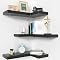 NATURE'S SOURCE Corner Floating Shelves with Invisible Brackets, Corner ...