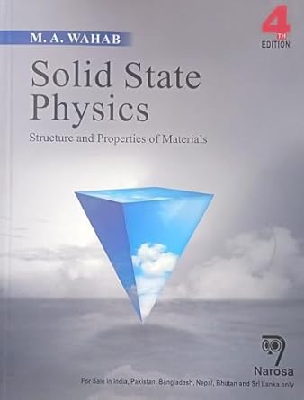 Solid State Physics By MA Wahab NVB++ : Aakash: Amazon.in: Books