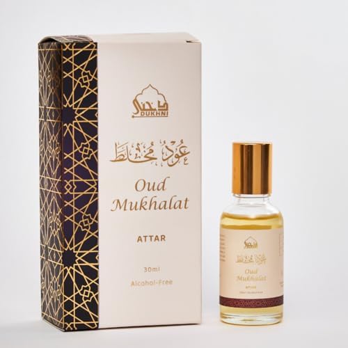 Amazon.com : Dukhni Oud Mukhalat Attar Oil Arabic perfume oils for men ...