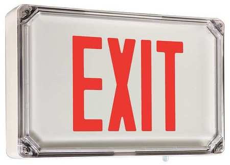 Hubbell Lighting DUALLITE Cast Aluminum LED Exit Sign: Amazon.com ...