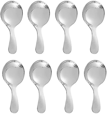 Amazon.com: YO-yiHHG 8PCS Short Handle Spoons, Stainless Steel Mini Ice ...