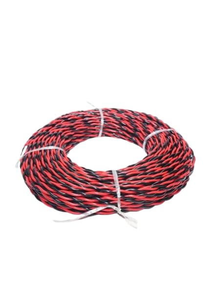 SUPER GEC 23/76 CCS Flexible Twisted Copper Wire 0 sq/mm Red, Black 73 ...