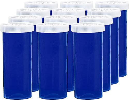 Amazon.com: 12 Pack Empty Pill Bottles with Snap Caps - Prescription ...