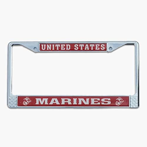 Amazon.com: US Marine Corps (USMC) License Plate Frame | Perfect ...
