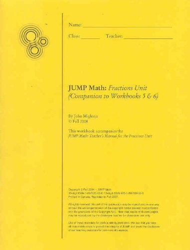 Amazon.com: JUMP Math:Fractions Unit (Companion 5/6): 9781897120026 ...