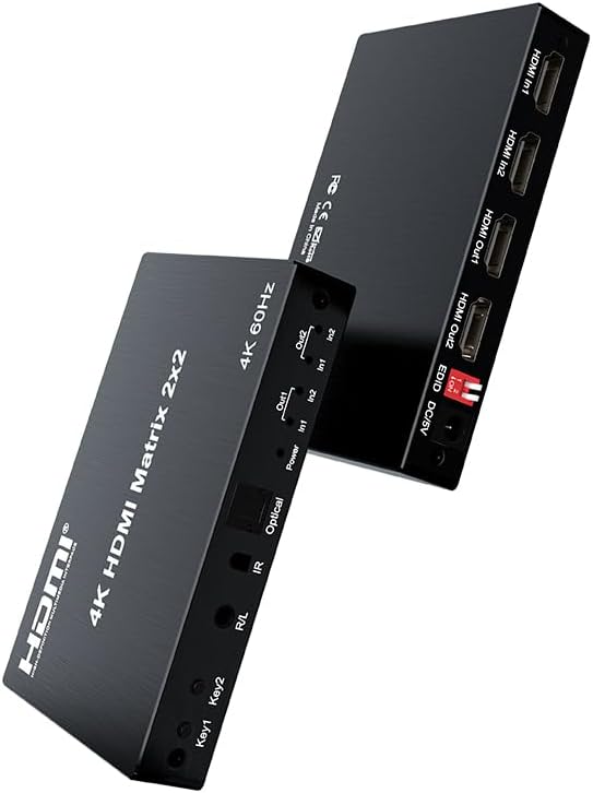 Amazon.com: OREI 4K 8x8 Seamless HDMI Matrix Switch Video Wall ...