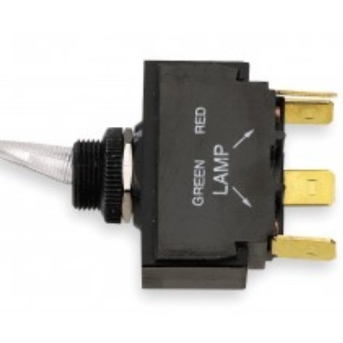 Hubbell Wiring Systems M11LRGSP Lighted Red and Green Toggle Switch ...