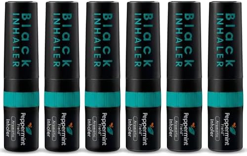 Amazon.com: Peppermint Field Black - Powerful Herbal Inhaler - 6 Pack ...