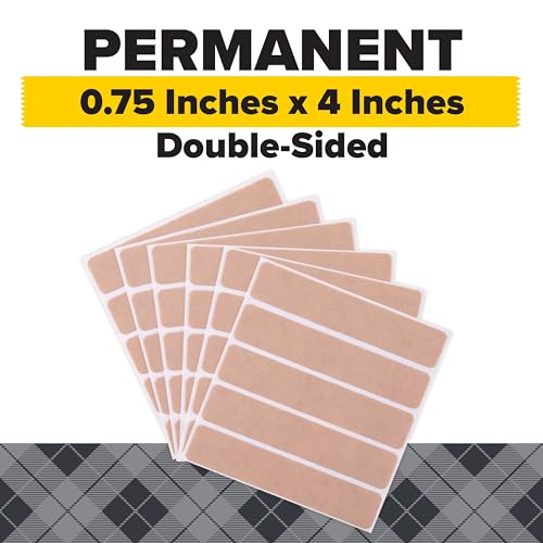 Scotch Permanent Fabric Tape Strips, 0.75 in. x 4 in., Machine Washable ...
