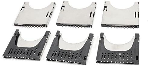 Amazon.com: uxcell® 6 Pcs DIY Spring Loaded SD Memory Card Sockets ...