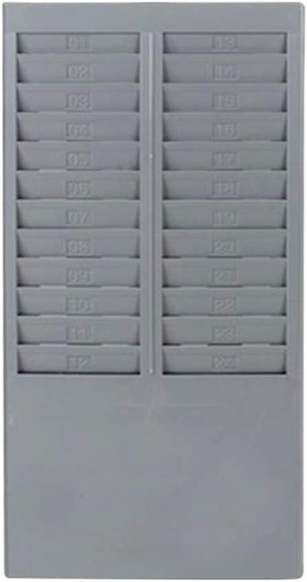 NUOBESTY Time Card Rack 24 Pocket Wall Mounted Time Card Holder ...