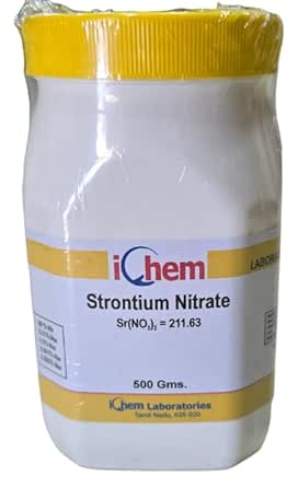 ICHEM Strontium Nitrate (500GM) Assay 99% Min (Lab use only) : Amazon ...