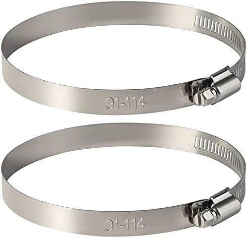 4 Pack Jubilee Clips Large Size 118-140 mm, Jubilee Clips Hose Clips ...