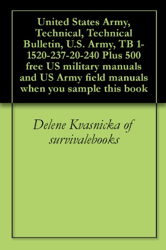 United States Army, Technical, Technical Bulletin, U.S. Army, TB 1-1520 ...