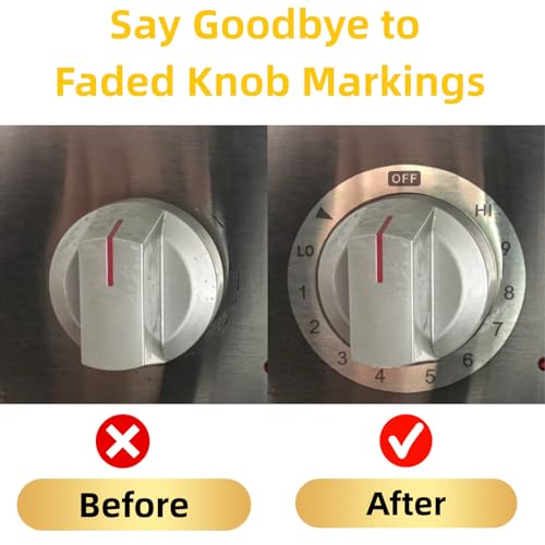 Stove Dials Stickers, Stovetop Knob Symbols Decals for Replacement ...