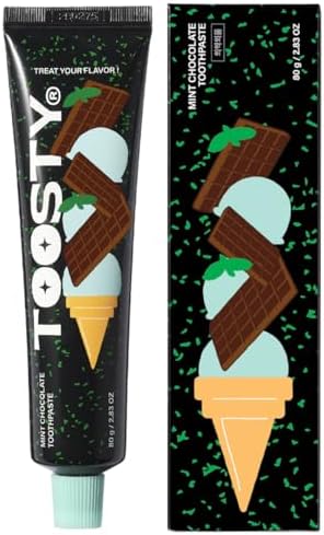 Amazon.com : Toosty Fluoride Mint Chocolate Toothpaste, a Delicious and ...
