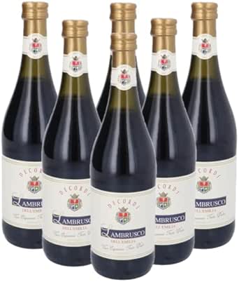 Vino Espumoso Decordi Lambrusco 750 ml 6 Pack (Paquete de 6) : Amazon.com.mx: Alimentos y Bebidas